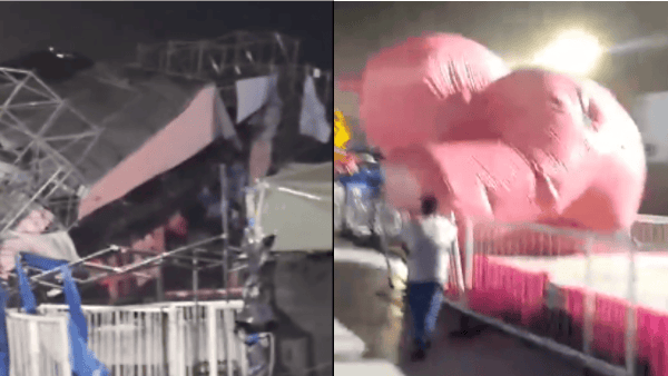 Oso inflable de la fiesta Bresh colapsa sobre el público en Argentina