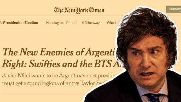 La furia de Swifties y la Army de BTS contra Javier Milei llegó a The ...