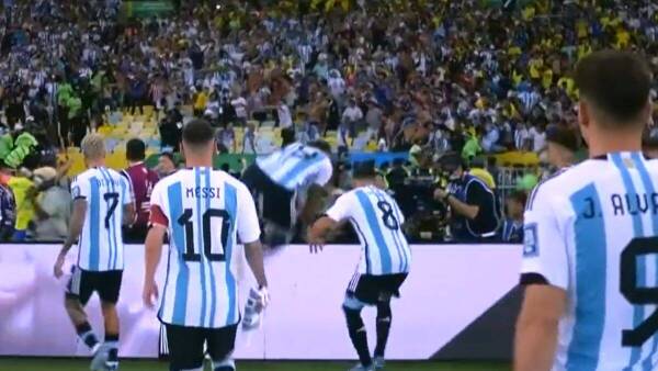 Revelan video del origen de toda la pelea entre hinchas de Brasil y ...