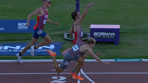 Atleta canadiense celebró antes de tiempo y perdió el oro en la meta